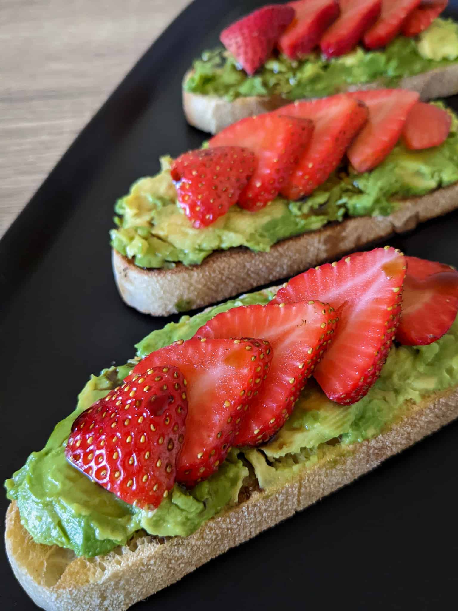 Strawberry Balsamic Avocado Toast • The Candid Cooks