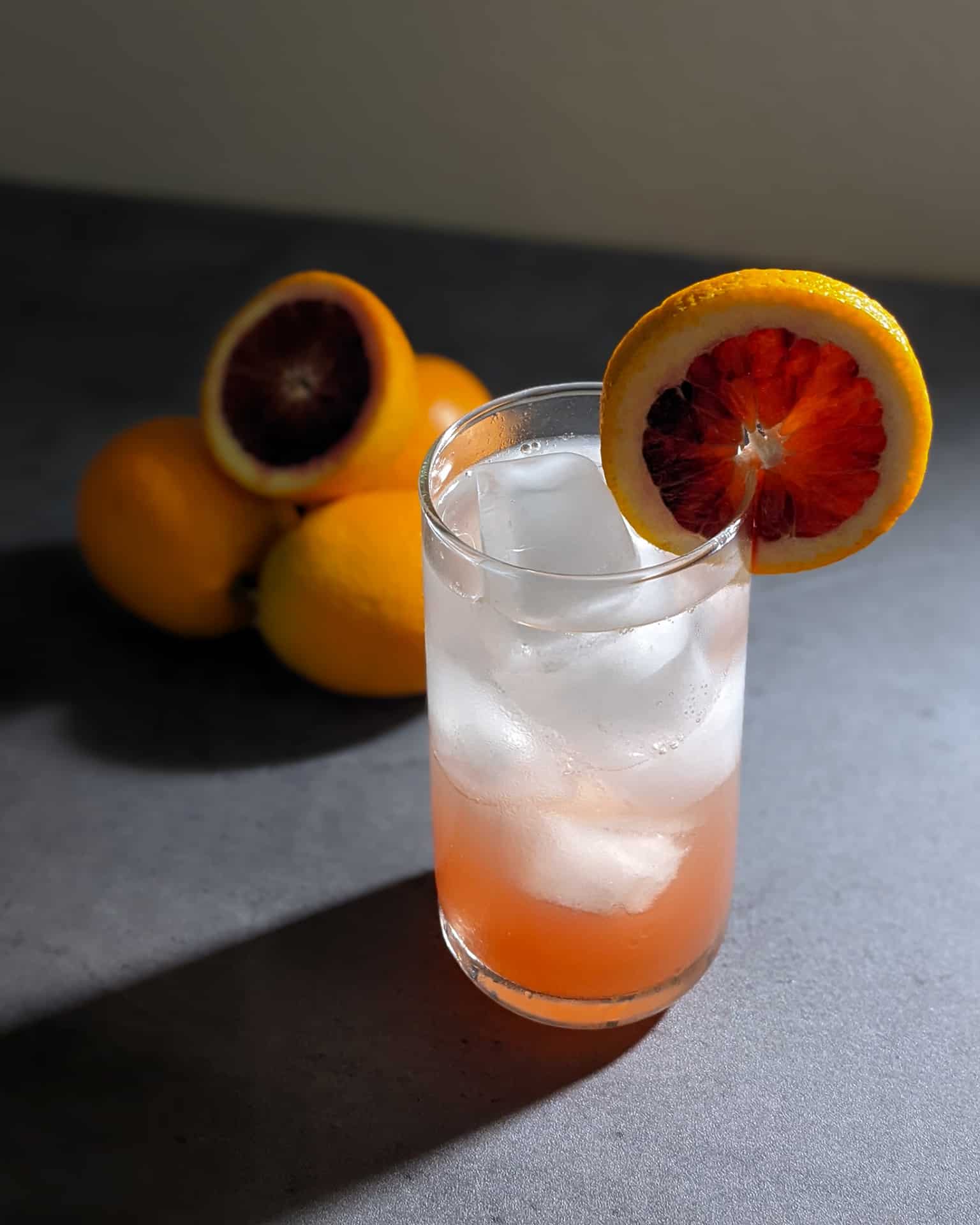 Blood Orange Vodka Soda • The Candid Cooks