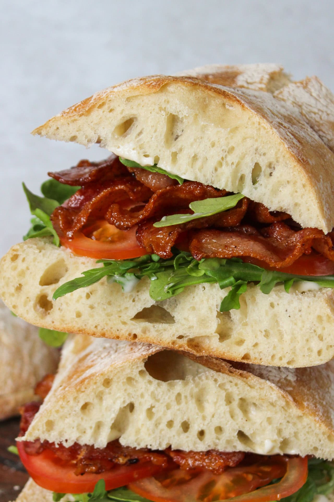 BLT With Roasted Garlic Aioli • The Candid Cooks