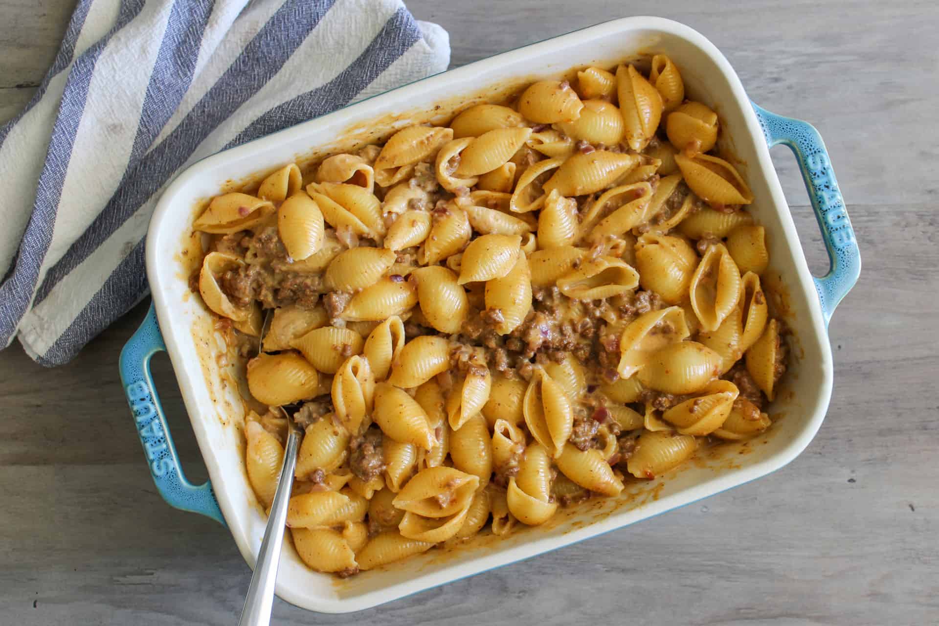 Cheeseburger Mac and Cheese • The Candid Cooks