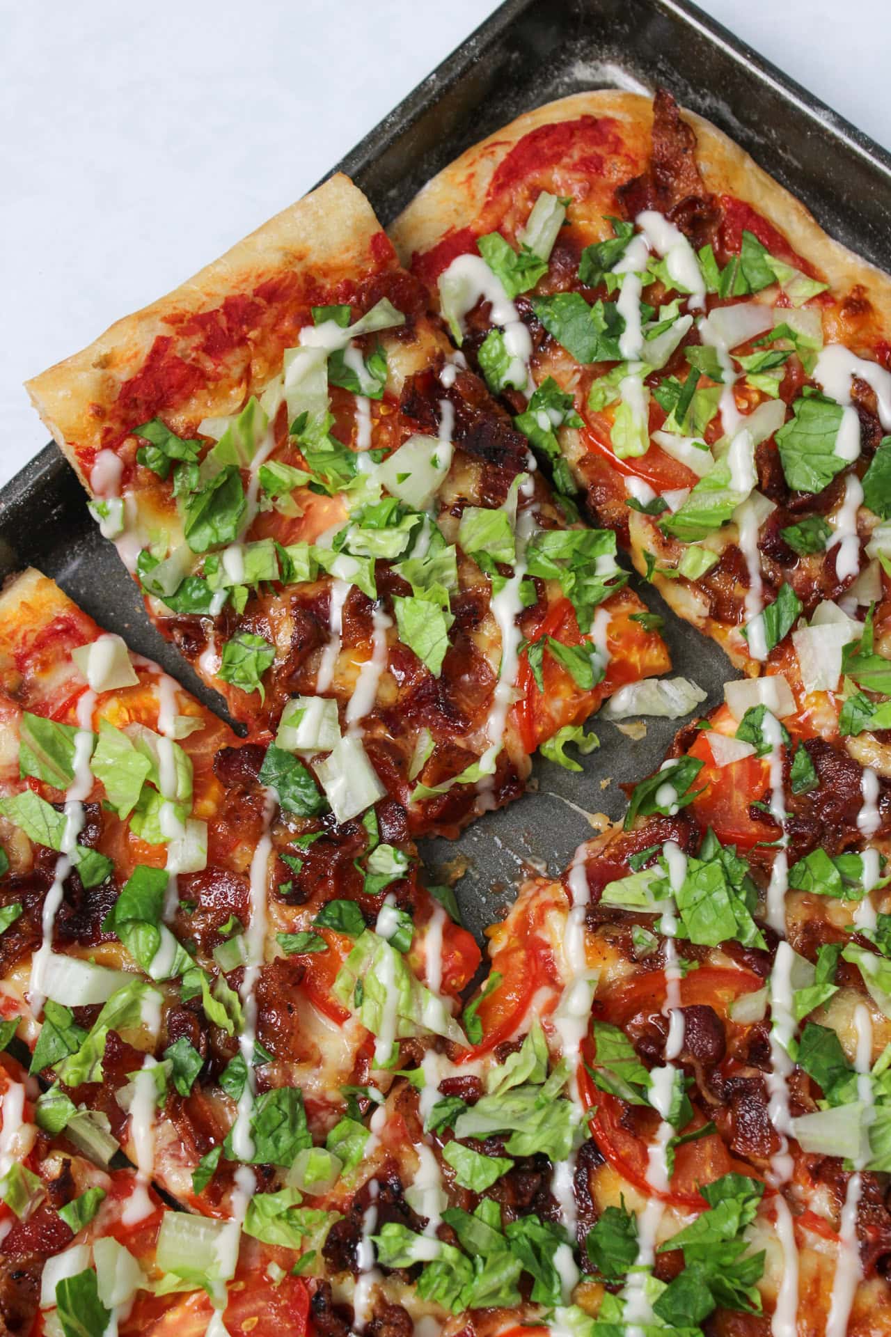 BLT Pizza • The Candid Cooks