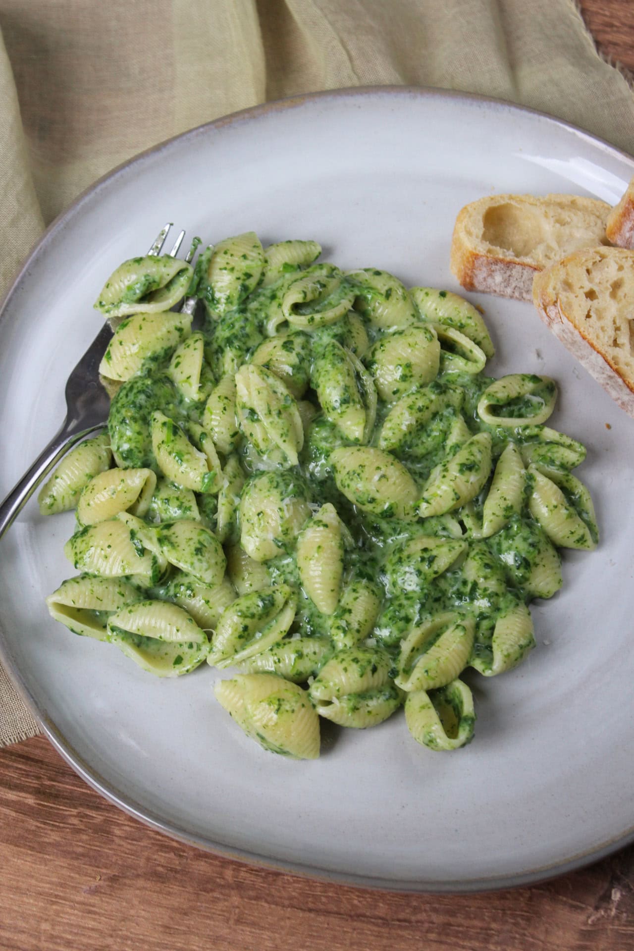 Spinach Cottage Cheese Pasta • The Candid Cooks