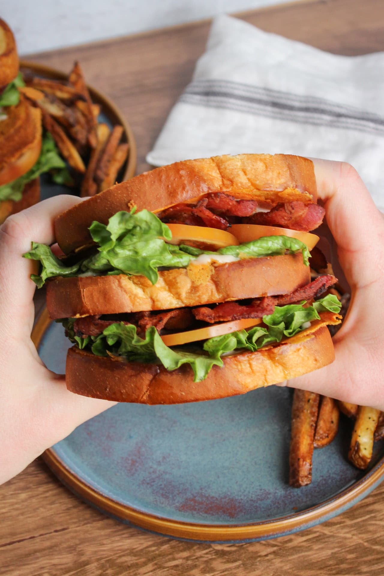 BLT Club Sandwich • The Candid Cooks