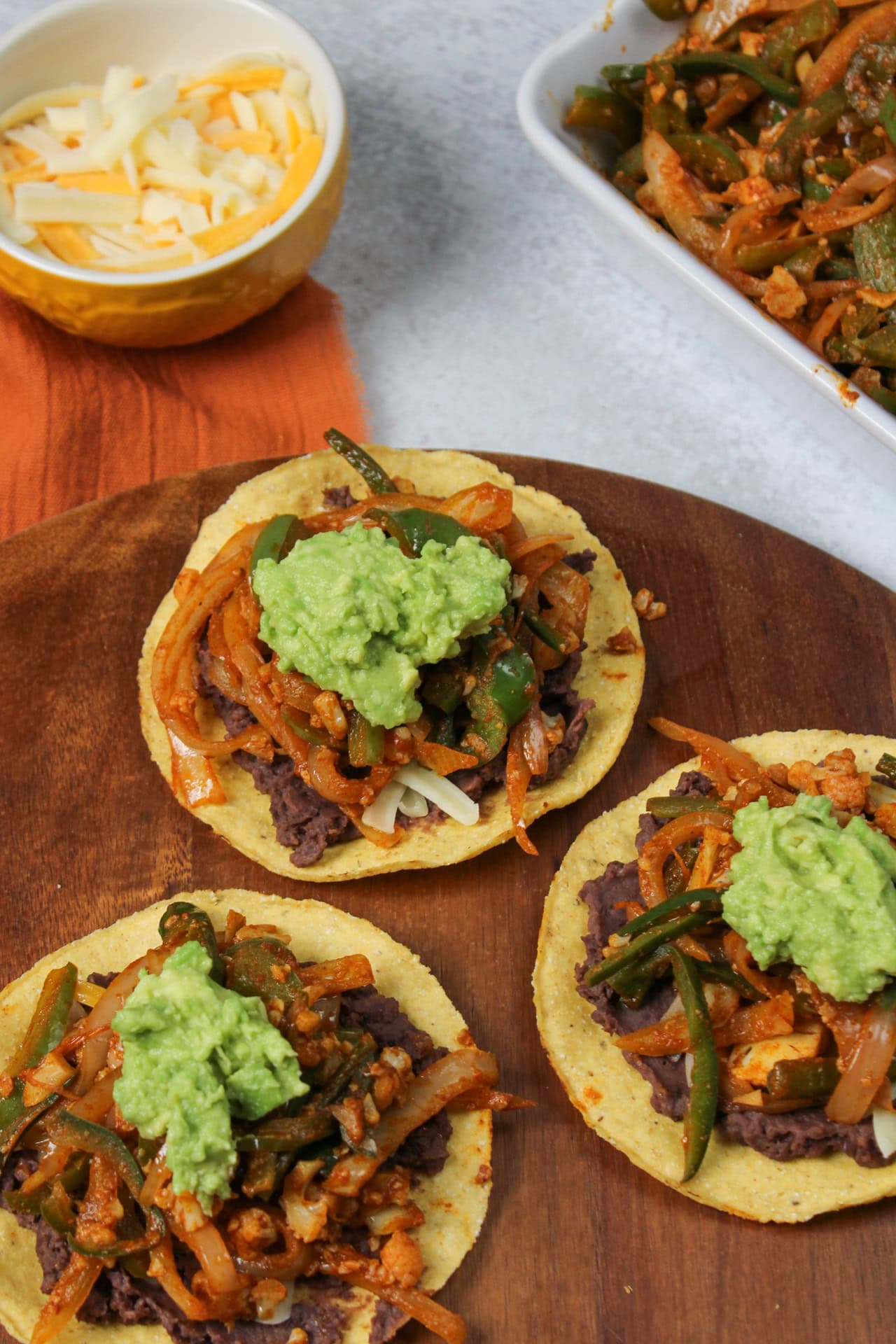 Vegetarian Tostadas • The Candid Cooks