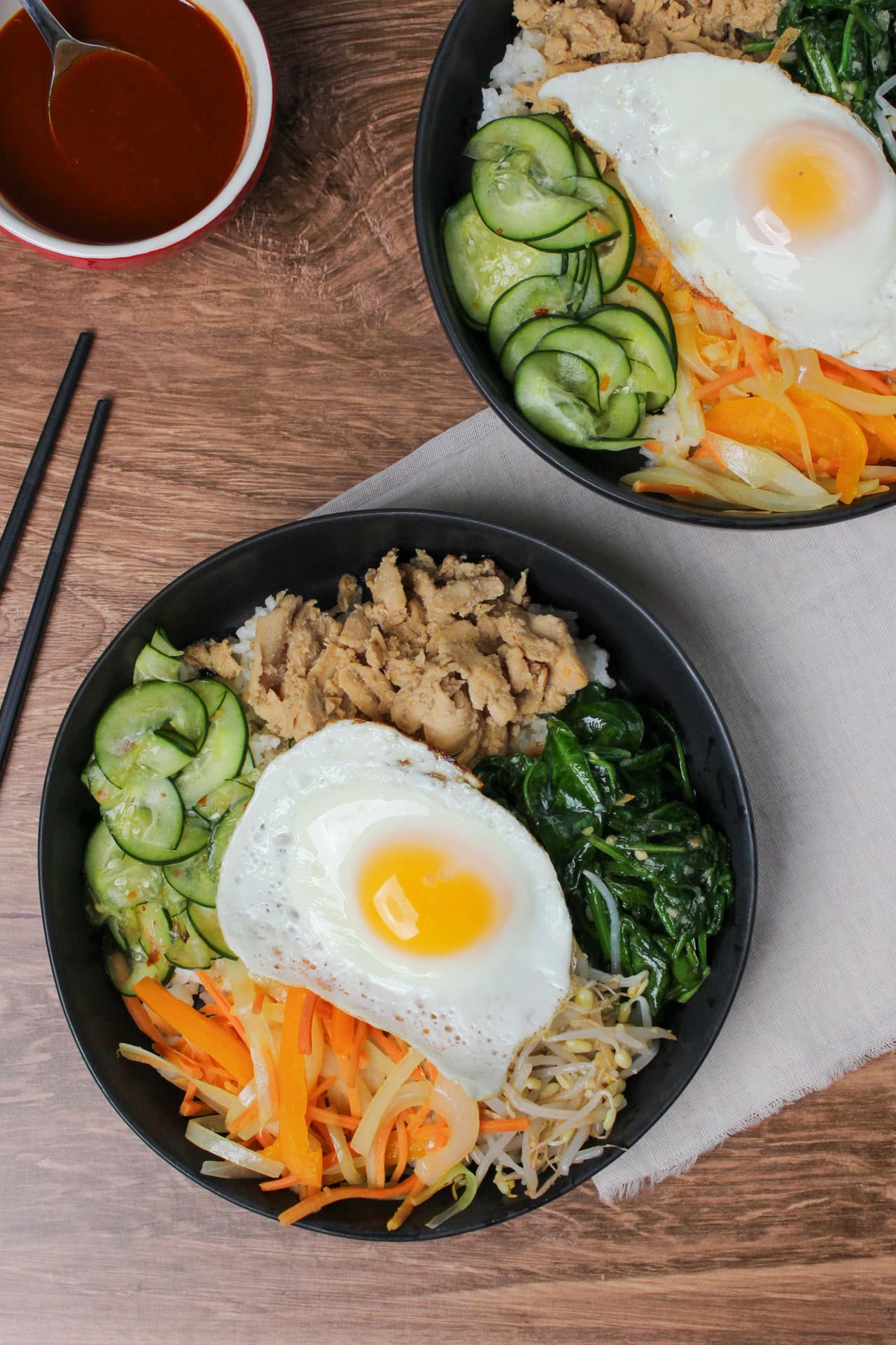 Chicken Bibimbap • The Candid Cooks