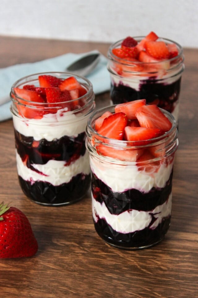 Greek Yogurt Dessert Parfait • The Candid Cooks